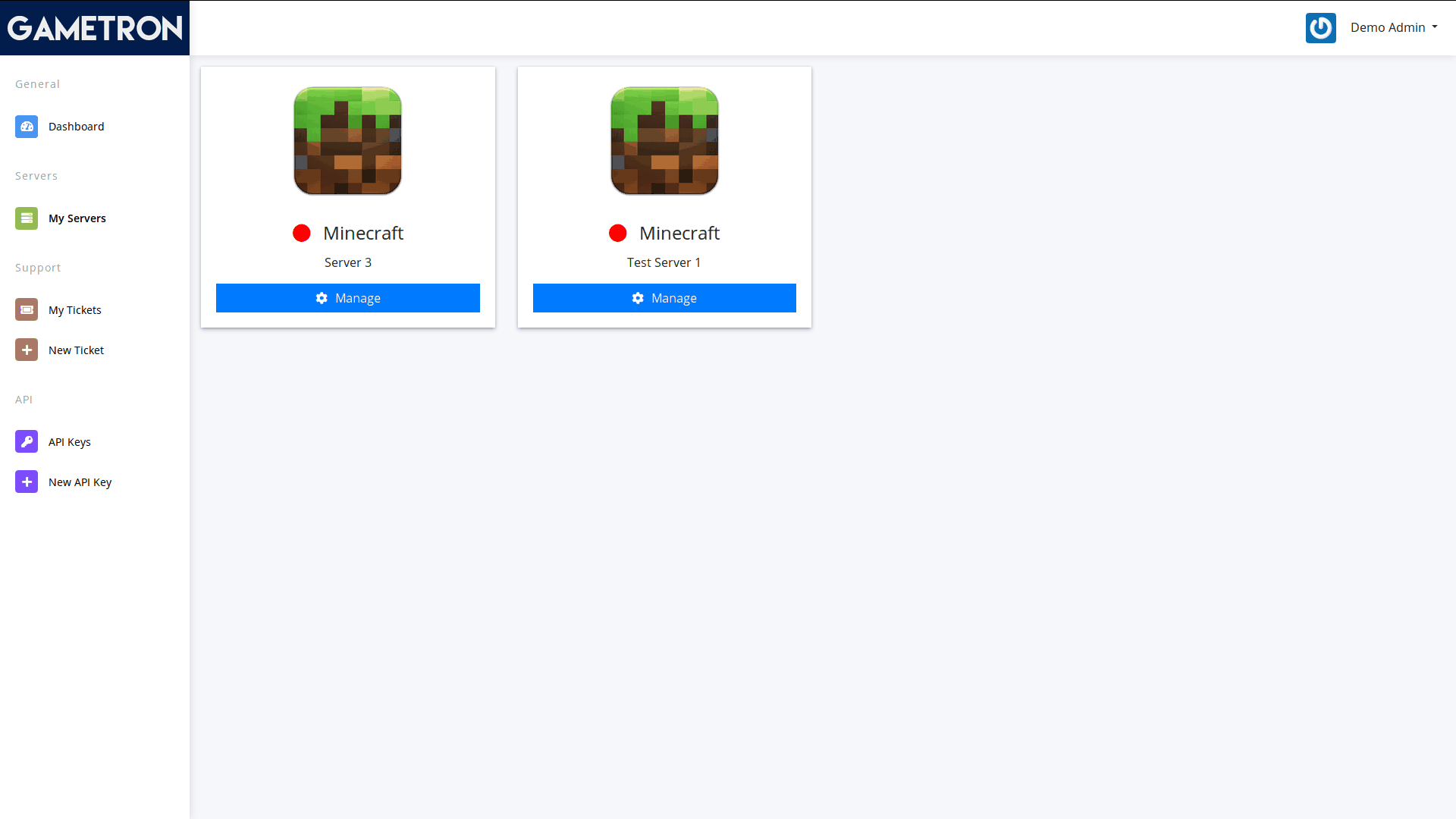 Gametron - Upcoming Game Server Control Panel | BuiltByBit
